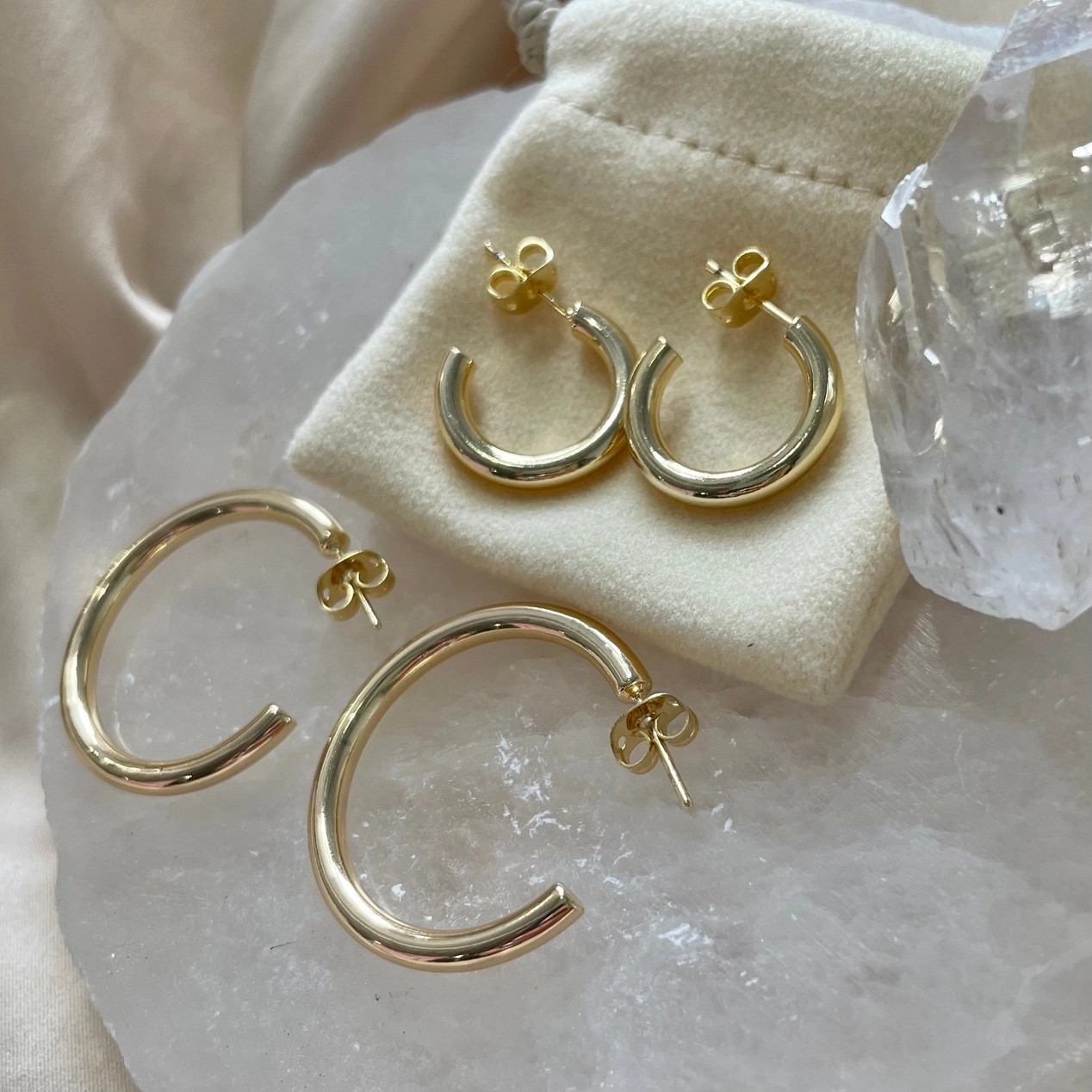 Tessa Tube Hoops: Small – Maude West Company